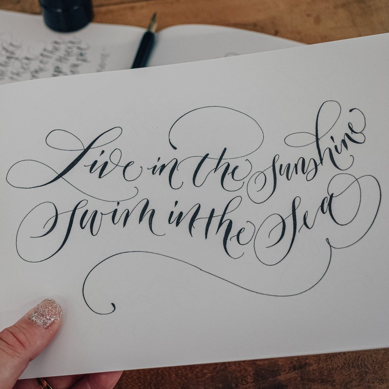 Printable Beginners Modern Calligraphy Workbook, Learn Modern ...