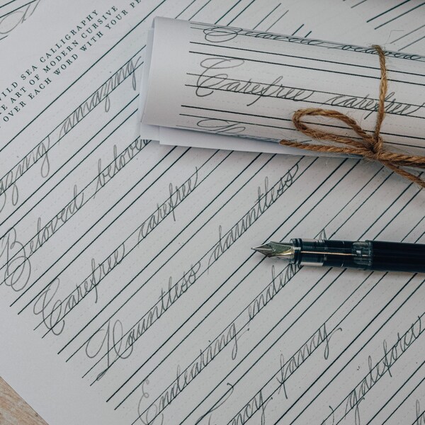 Modern Handwriting - Etsy