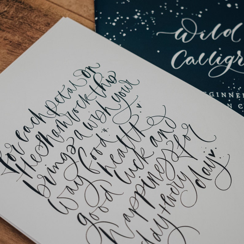 Printable Beginners Modern Calligraphy Workbook, Learn Modern ...