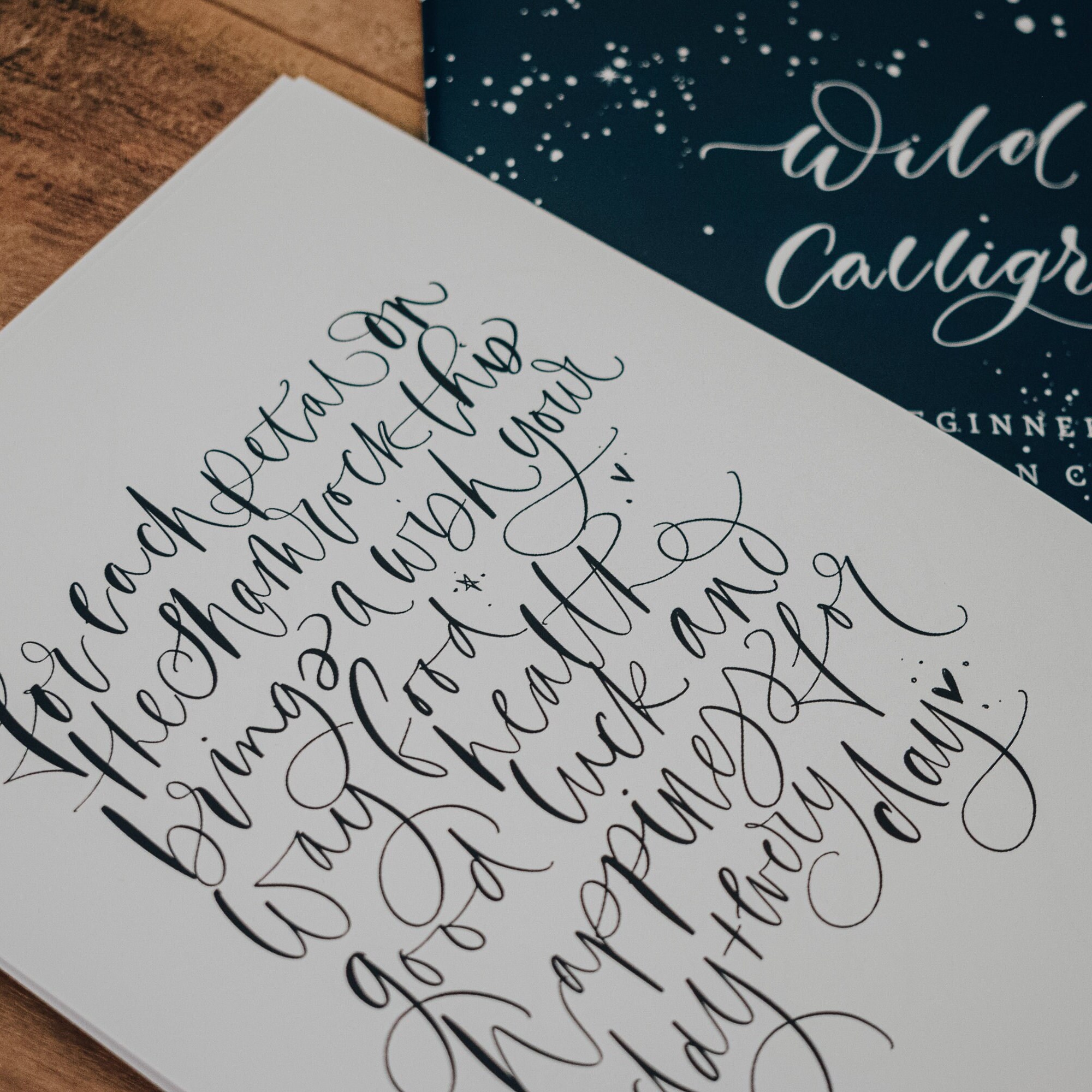 Printable Beginners Modern Calligraphy Workbook, Learn Modern ...