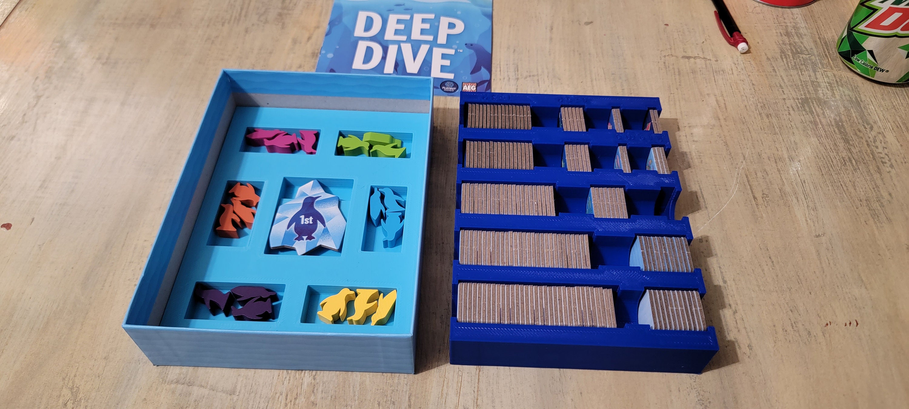 Deep Dive Board Game 3D Printed Insert/organizer - Etsy