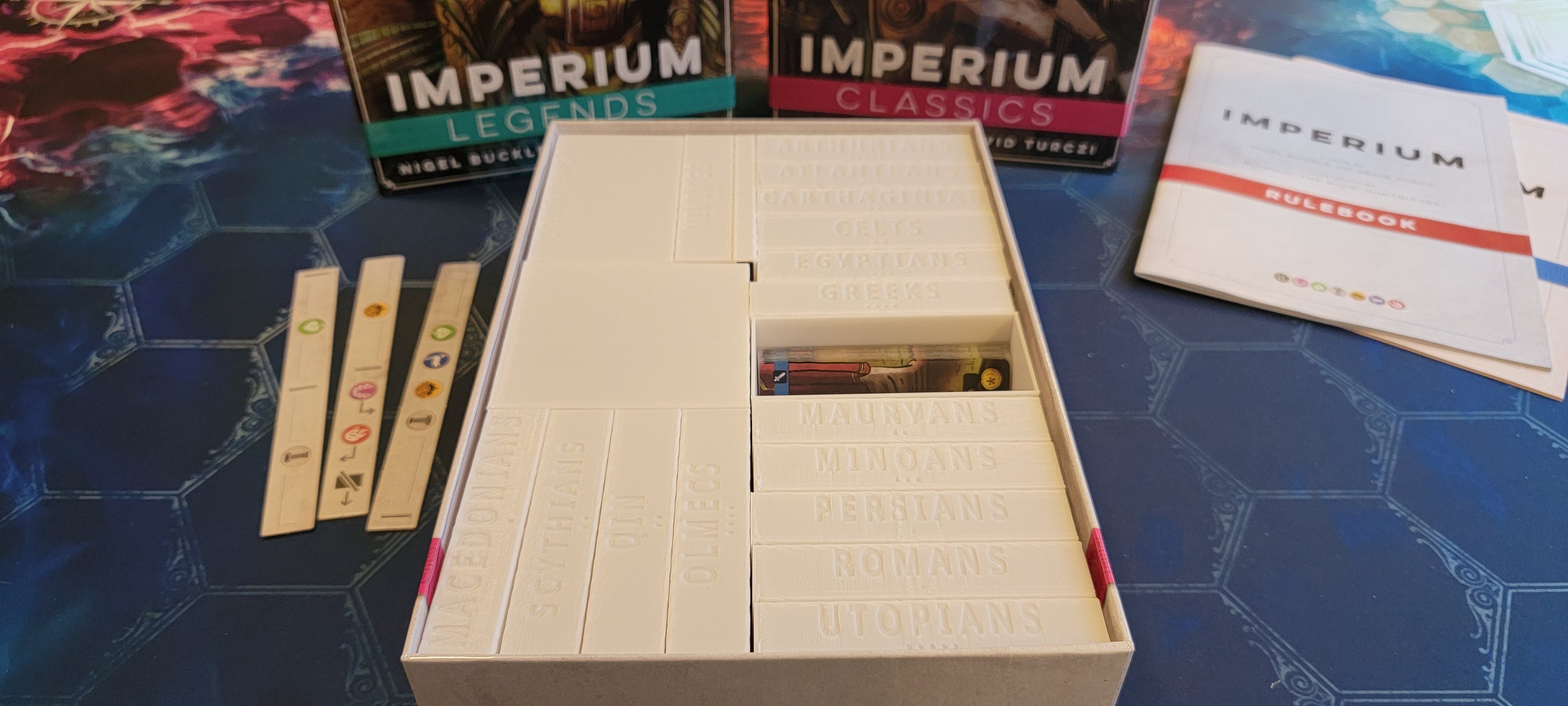 Imperium Classics & Legends 3D Printed Insert - Supports Both Games, and Sleeved Cards - Etsy