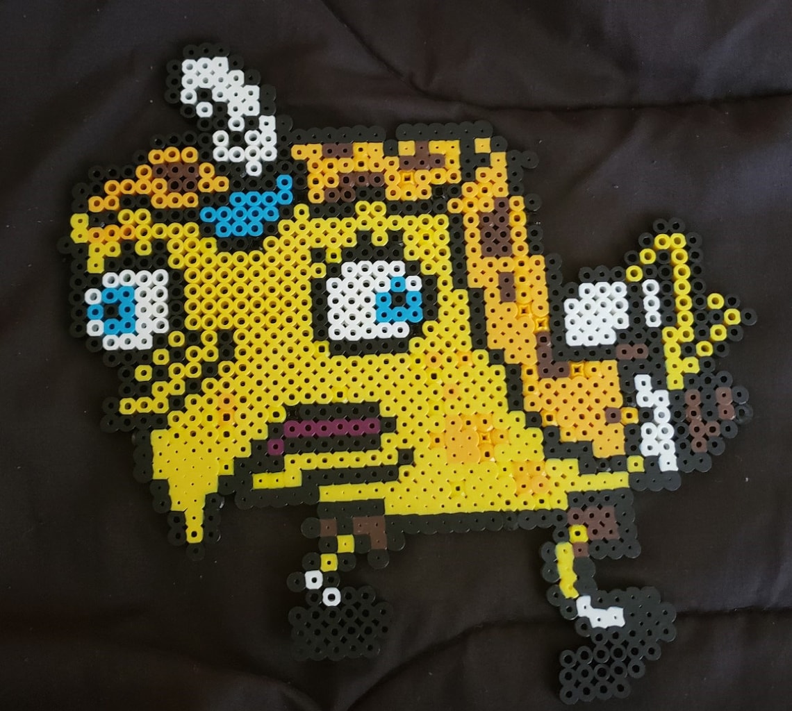 Spongebob Meme Perler Bead Creation | Etsy
