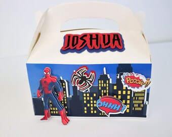 Spiderman Gable Boxes - Etsy