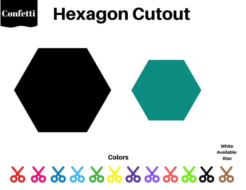 30 Hexagon Die Cut, Hexagon Cardstock, Hexagon Cardstock, Cut Out Paper ...
