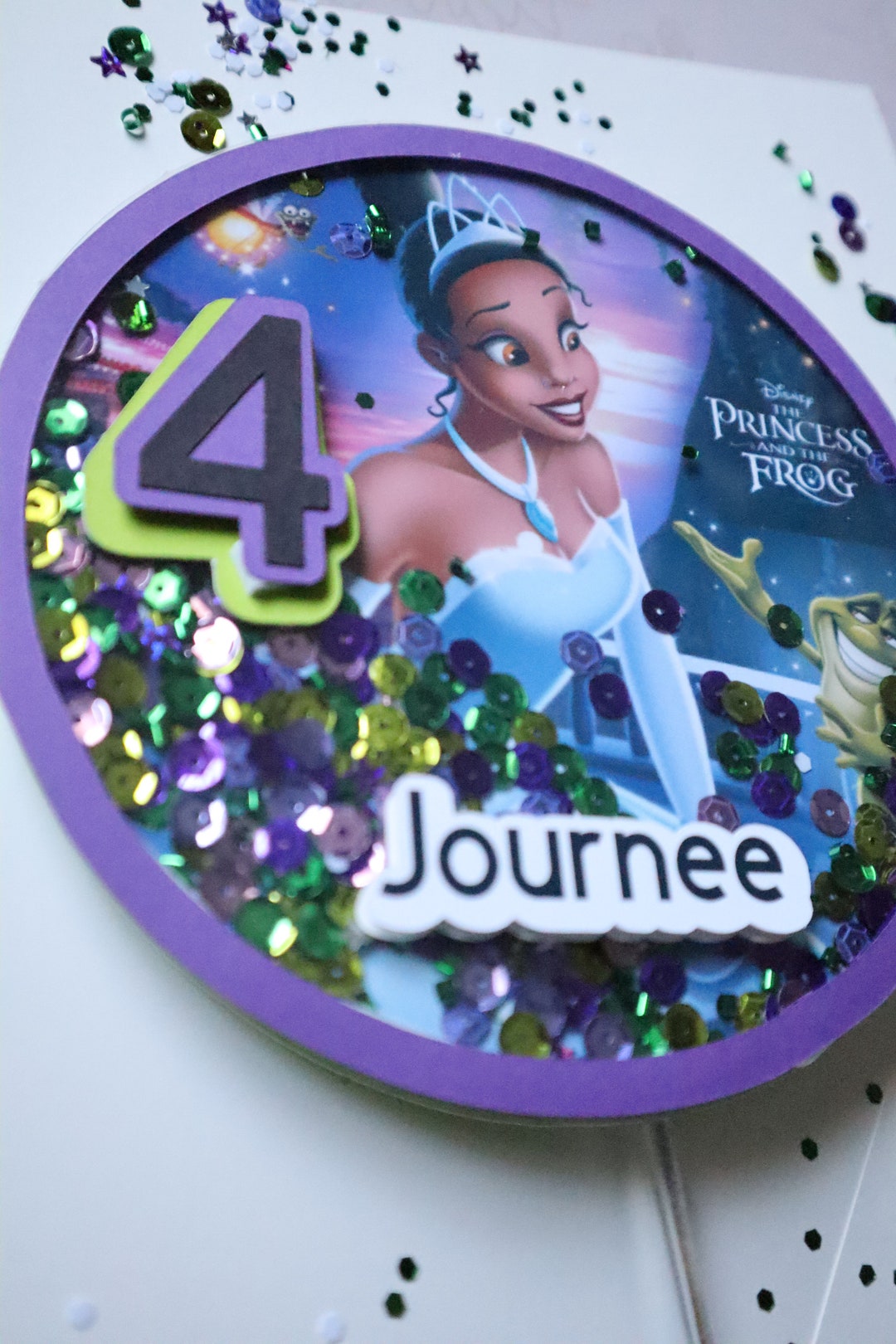 Princess and the Frog Cake Topper, Shaker Cake Topper, Shaker Cake ...