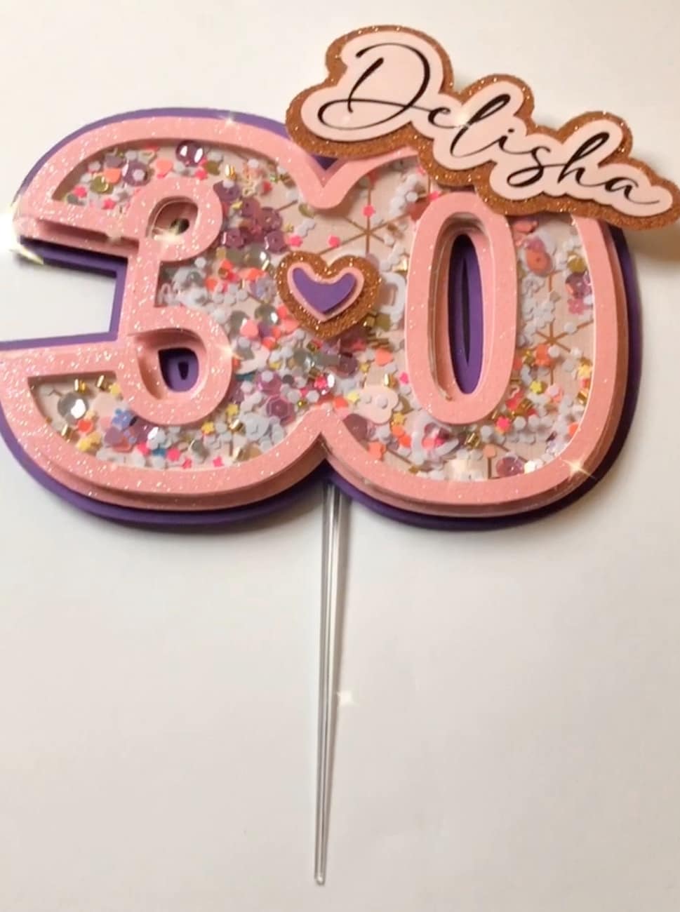 30th Birthday Cake Topper, Personalized Cake Topper, 30th Birthday ...