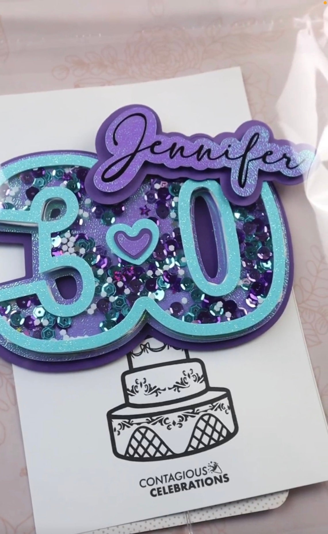 30th Birthday Cake Topper Personalized Cake Topper 30th - Etsy