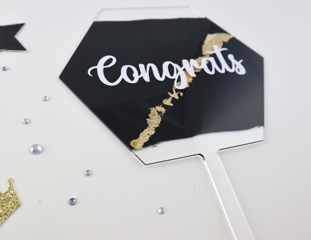 Congrats Cake Topper, New Job Cake Topper, Graduation Cake Topper, Job ...