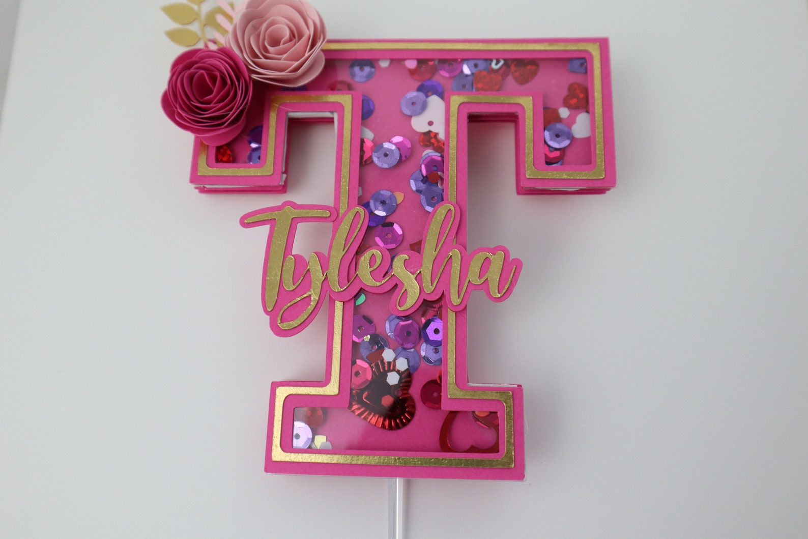 Personalized Cake Topper Alphabet Cake Topper Shaker Cake - Etsy