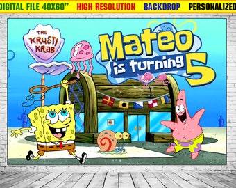 Spongebob banner | Etsy