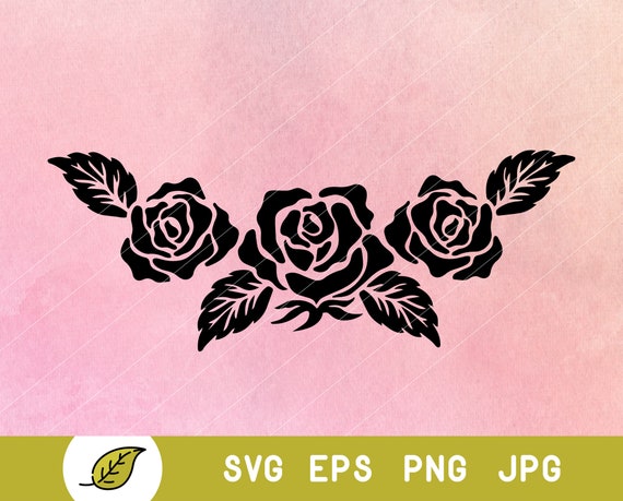 Rose svg roses svg floral svg floral wreath svg wreath | Etsy