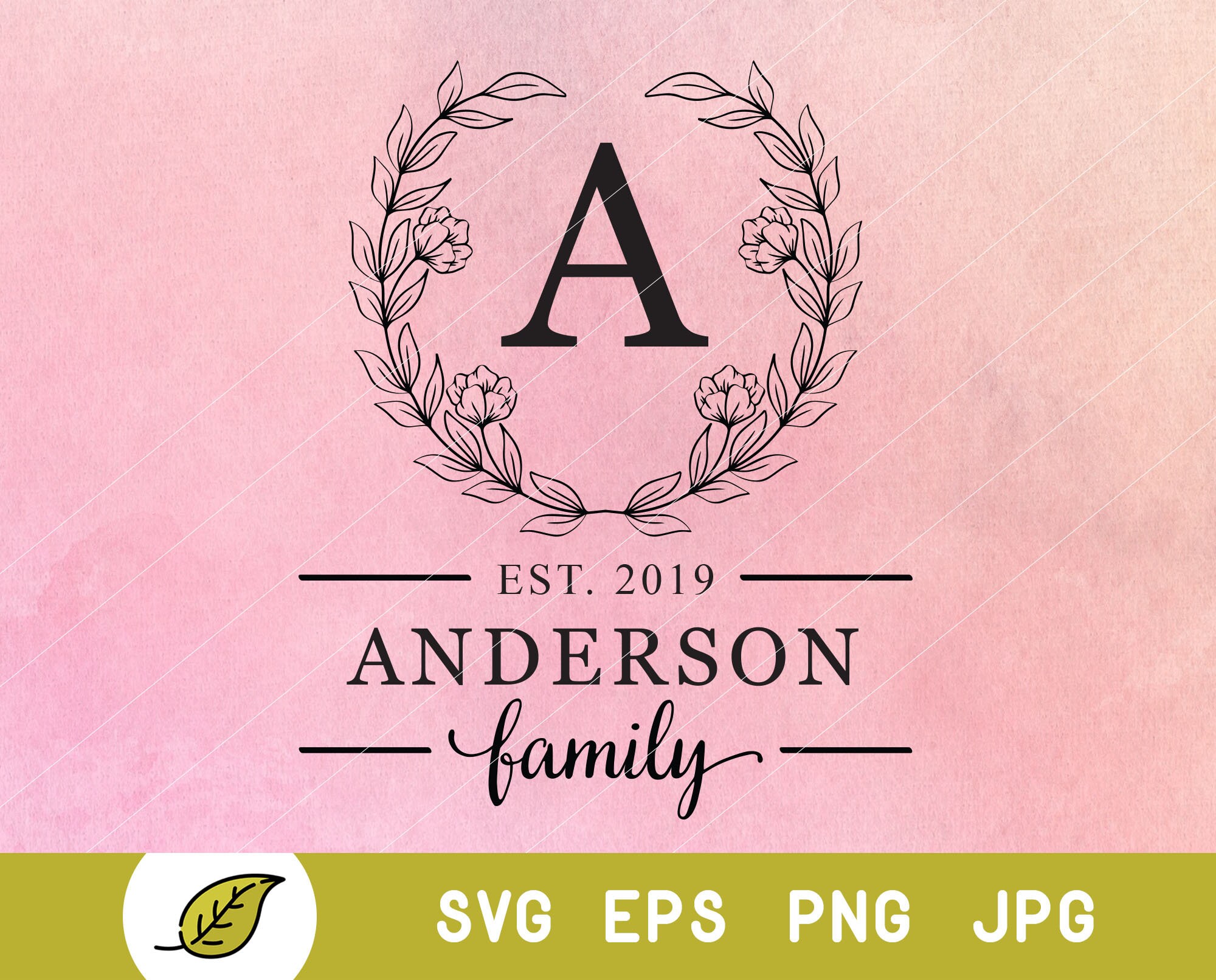 Home sweet home svg last name svg family name svg | Etsy