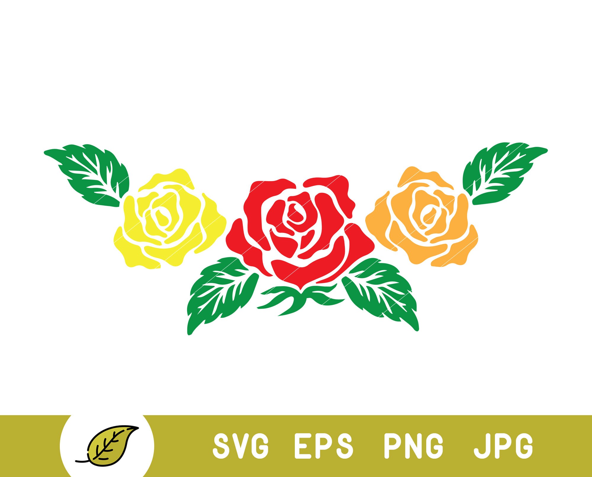 Rosa svg rosas svg floral svg corona floral svg corona | Etsy