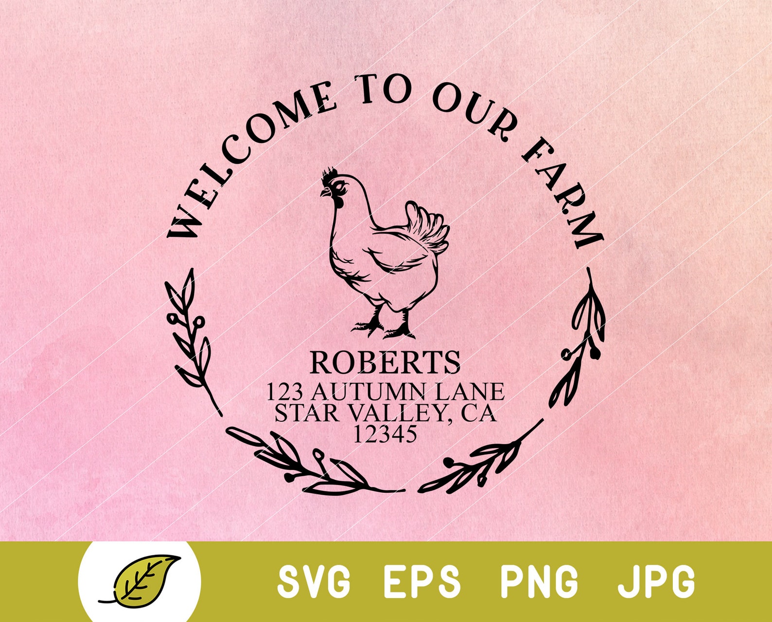 Mailbox Monogram Svg Welcome Svg Farmhouse Svg Farm Svg | Etsy