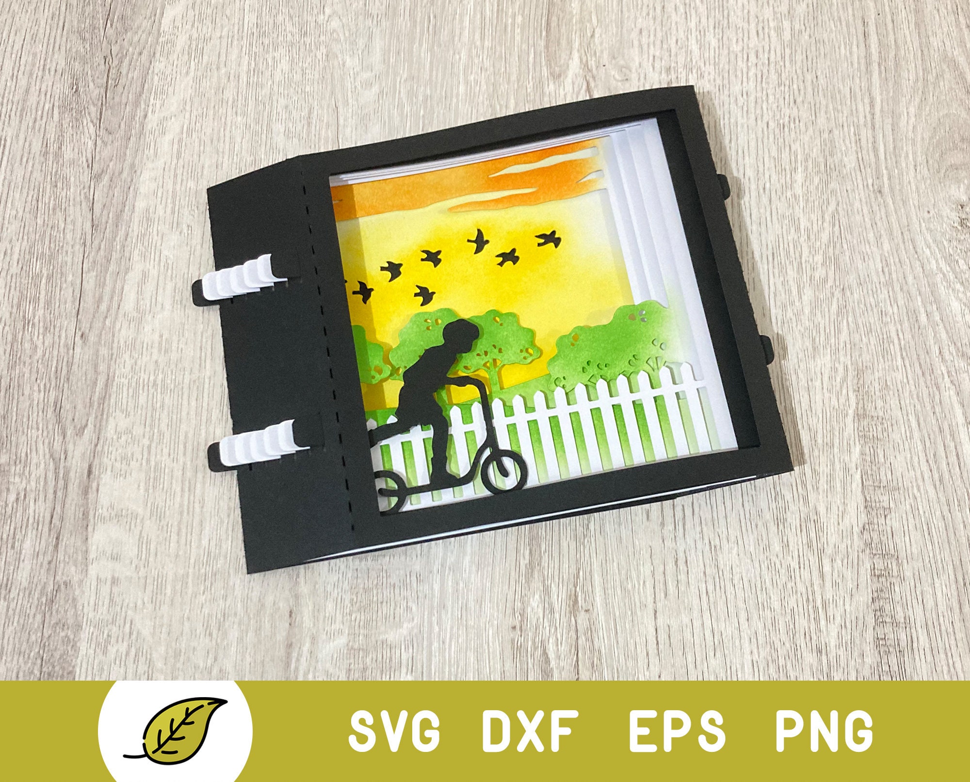 Shadow Box Svg, Shadowbox Svg, Lightbox Svg, Light Box Svg, Paper Light ...