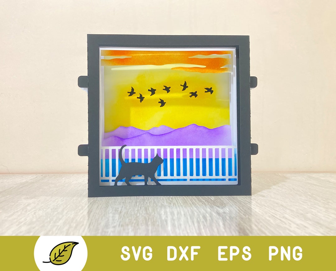 Shadow Box Svg, Shadowbox Svg, Lightbox Svg, Light Box Svg, Paper Light ...