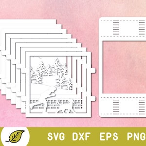 3d Shadowbox Svg - Shadow Box Svg, Layered Shadow Box / Light Box Pop ...