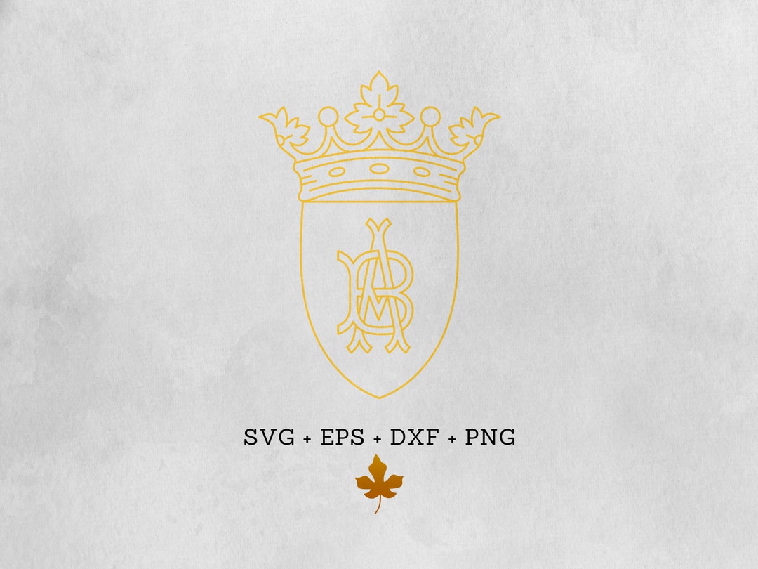 Wedding Crest, Wedding Crest Svg, Royal Crest Svg, Coat of Arms Svg ...