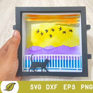 Shadow Box Svg, Shadowbox Svg, Lightbox Svg, Light Box Svg, Paper Light ...