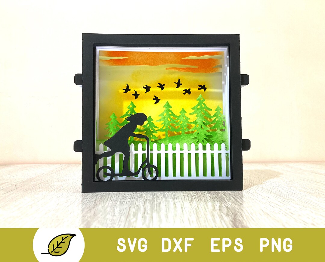 Shadow Box Svg, Shadowbox Svg, Lightbox Svg, Light Box Svg, Paper Light ...
