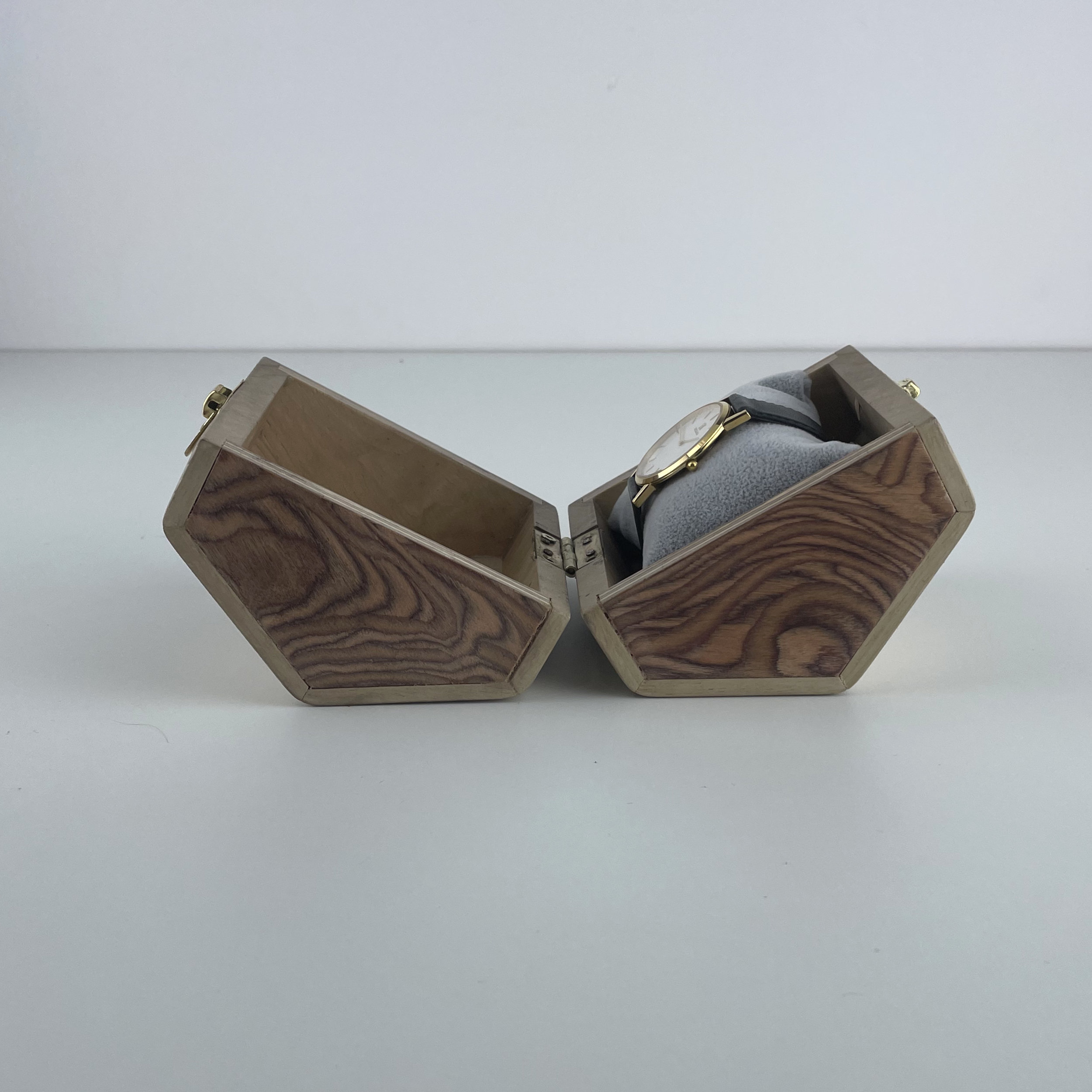 Wooden Hexagonal Watch Box - Etsy