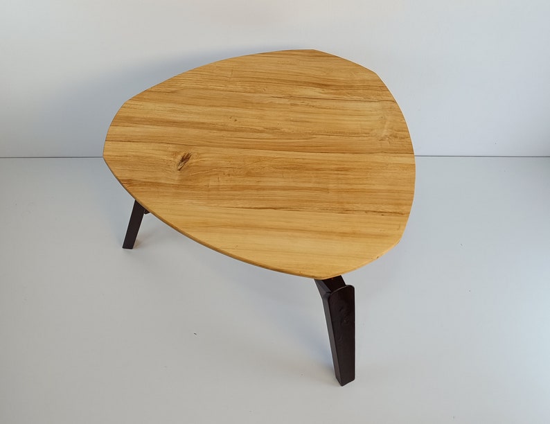 Solid Wood Triangular Coffee Table With a Floating Table-top. Choice of Sizes and Wood Types - Etsy