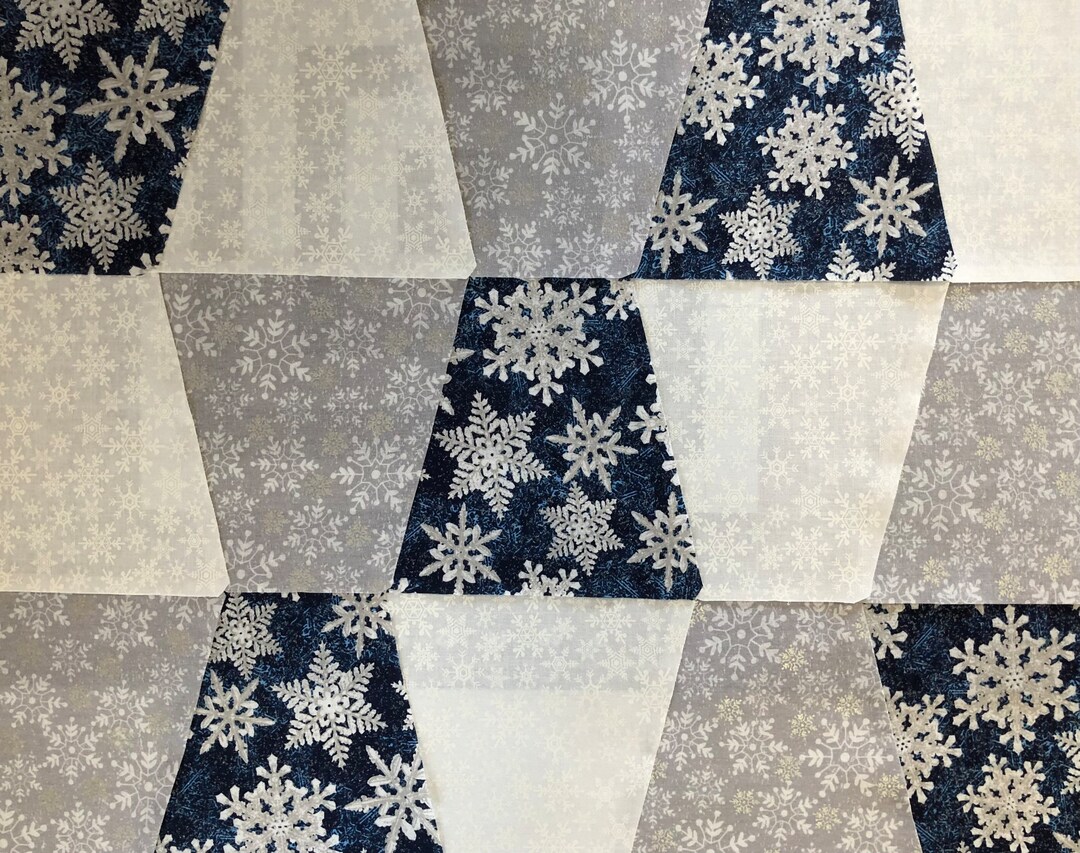 Holiday Quilt Kit for Beginners , Pre-cut Lap Quilt , Snowflake - Etsy