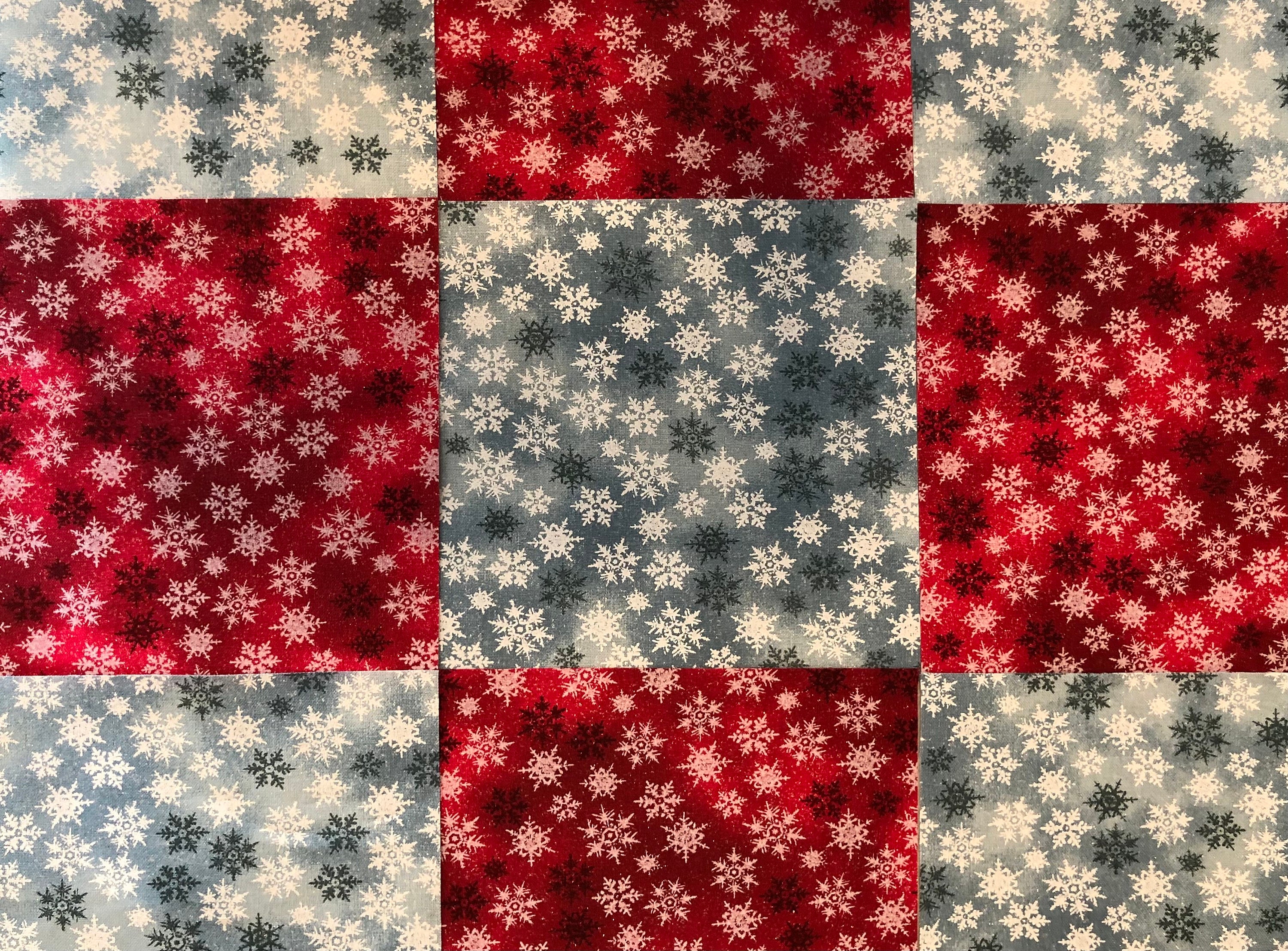 Pre Cut Quilt Kit for Beginners, Snowflake Patchwork - Etsy
