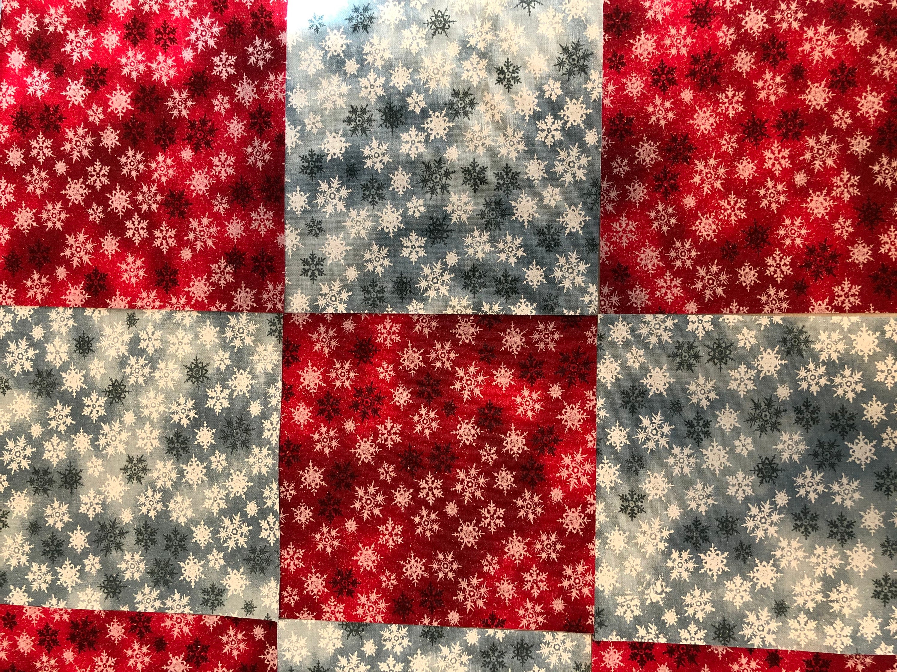 Pre Cut Quilt Kit for Beginners, Snowflake Patchwork - Etsy