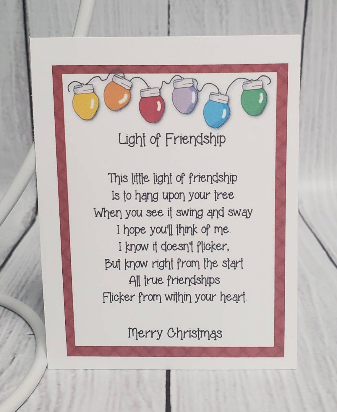Light of Friendship Ornament/friends/besties/christmas - Etsy