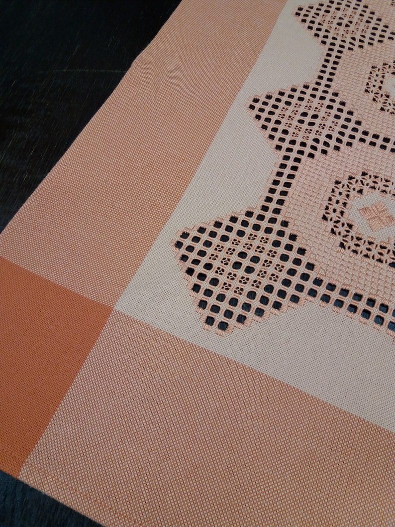 Hardanger Tablecloth Center Blanket Hand Embroidered90 X 90 - Etsy