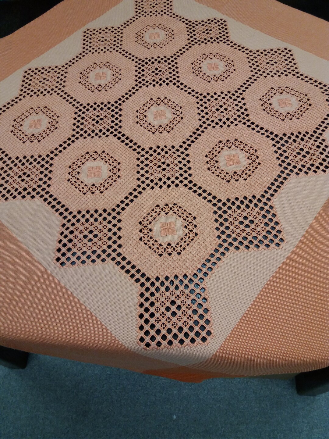 Hardanger Tablecloth Center Blanket Hand Embroidered90 X 90 - Etsy