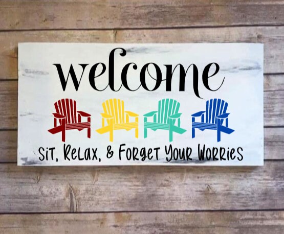 Welcome Chairs Svg File Quote - Etsy