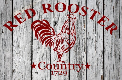 Farmhouse Red Rooster - Svg File - Etsy