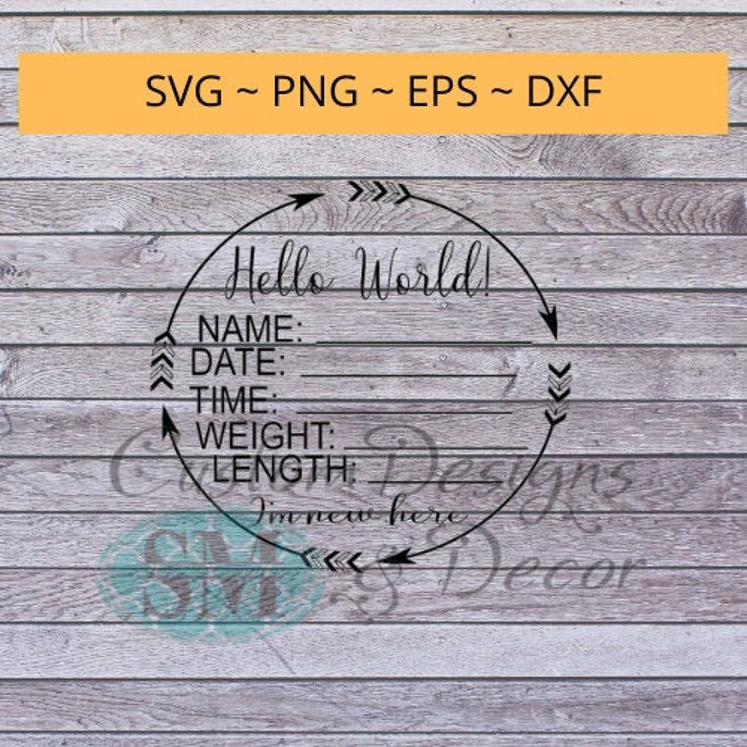 Hello World! Svg File Quote - Etsy