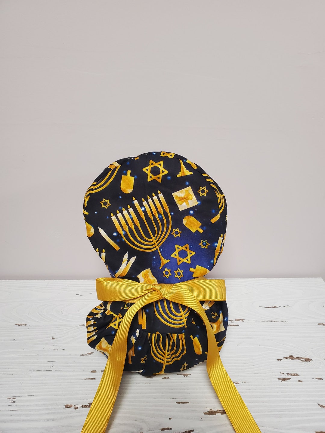Jewish Faith Ponytail Surgical Scrub Cap Hat - Etsy