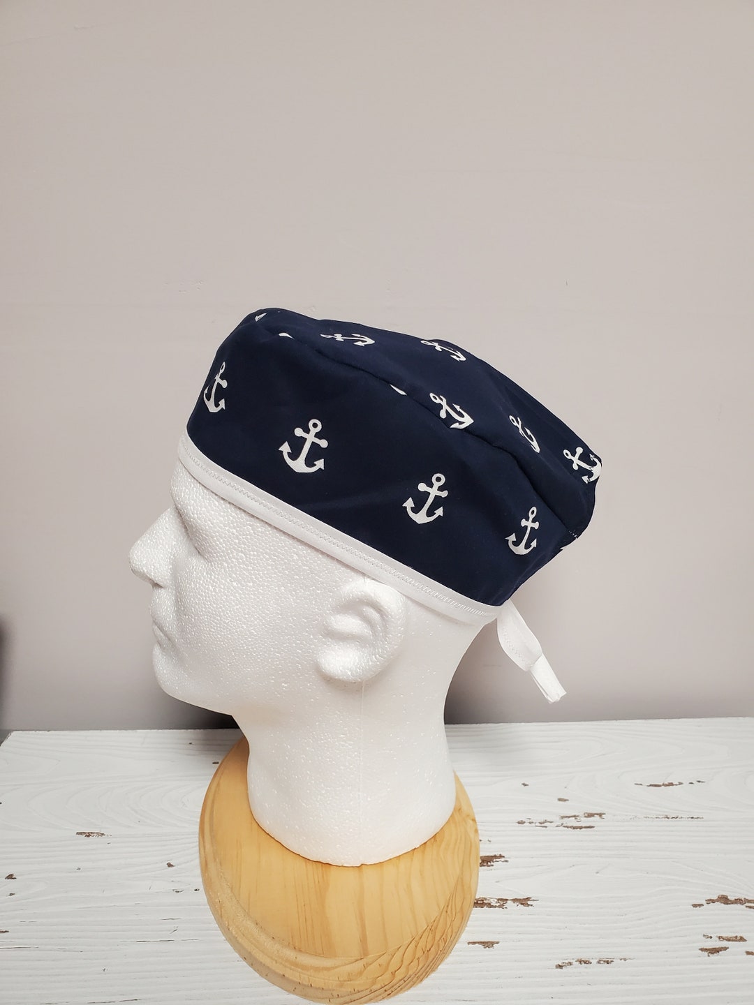Unisex or Men's Navy Blue Marine Anchor Surgical Scrub Cap Hat - Etsy