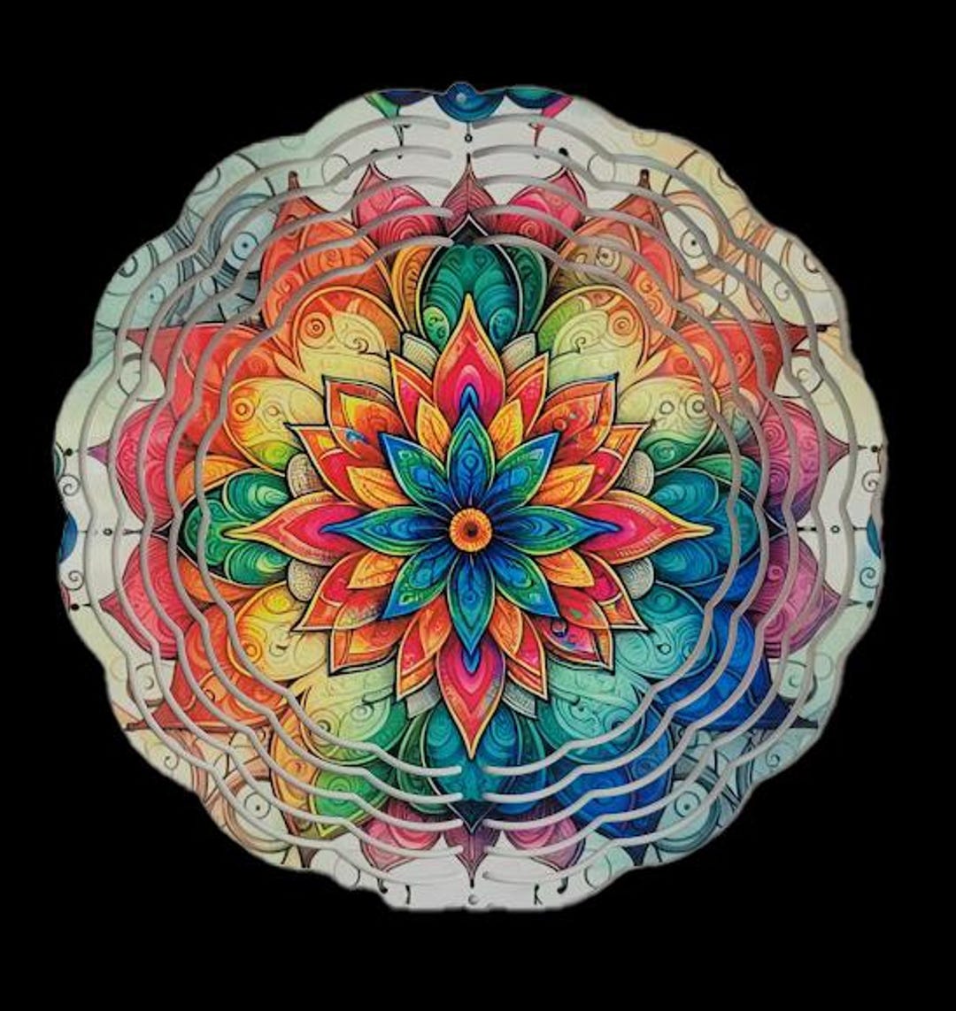 Mandala Wind Spinner - Etsy