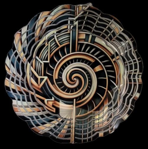 Art Deco Wind Spinner - Etsy