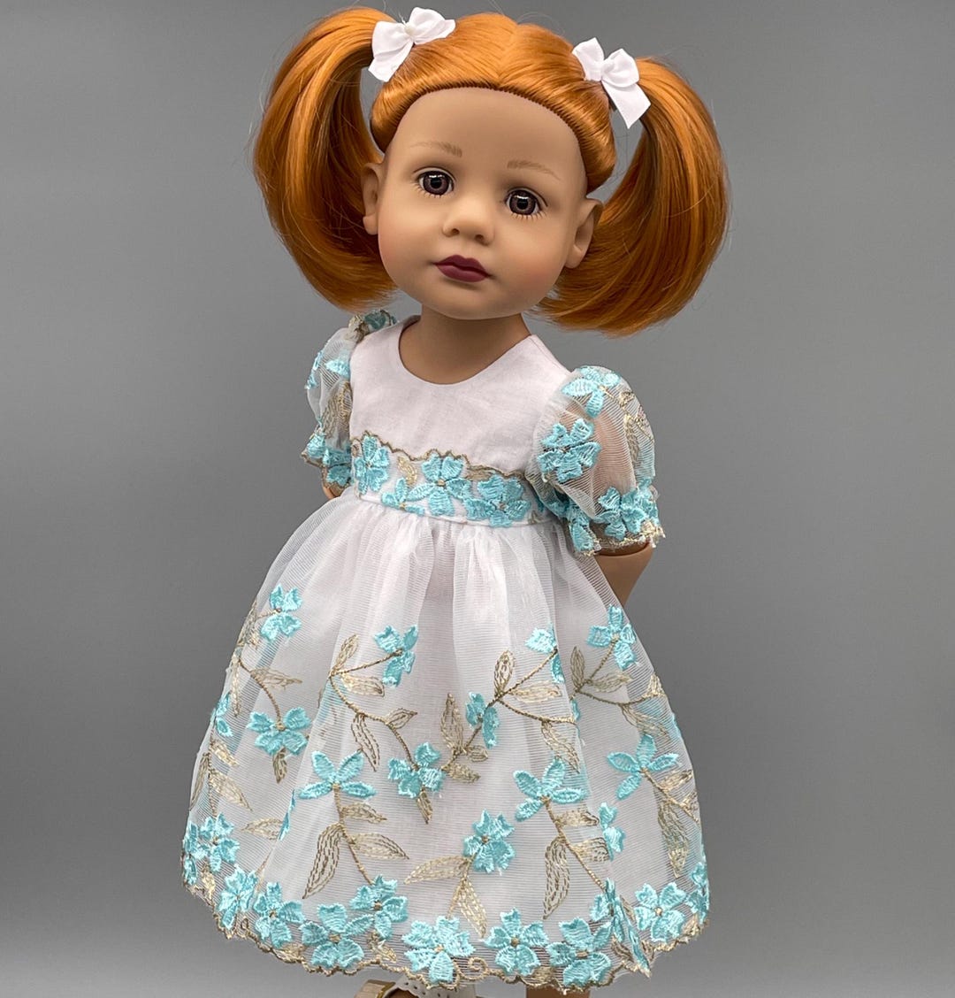 A Blue Dress for Gotz Little Kidz Doll 36 Cm / 14 Inch / Doll Clothes ...