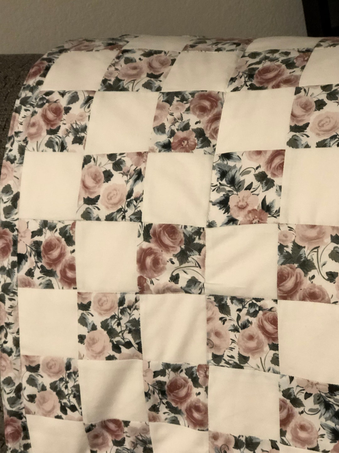 Handmade Rose Quilt - Etsy