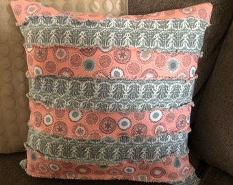 Rag Quilt Pillow - Etsy