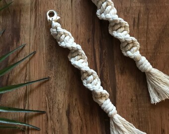 Macrame keychain | Etsy