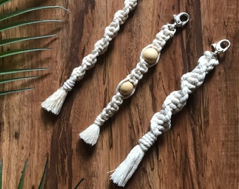 Macrame keychain | Etsy