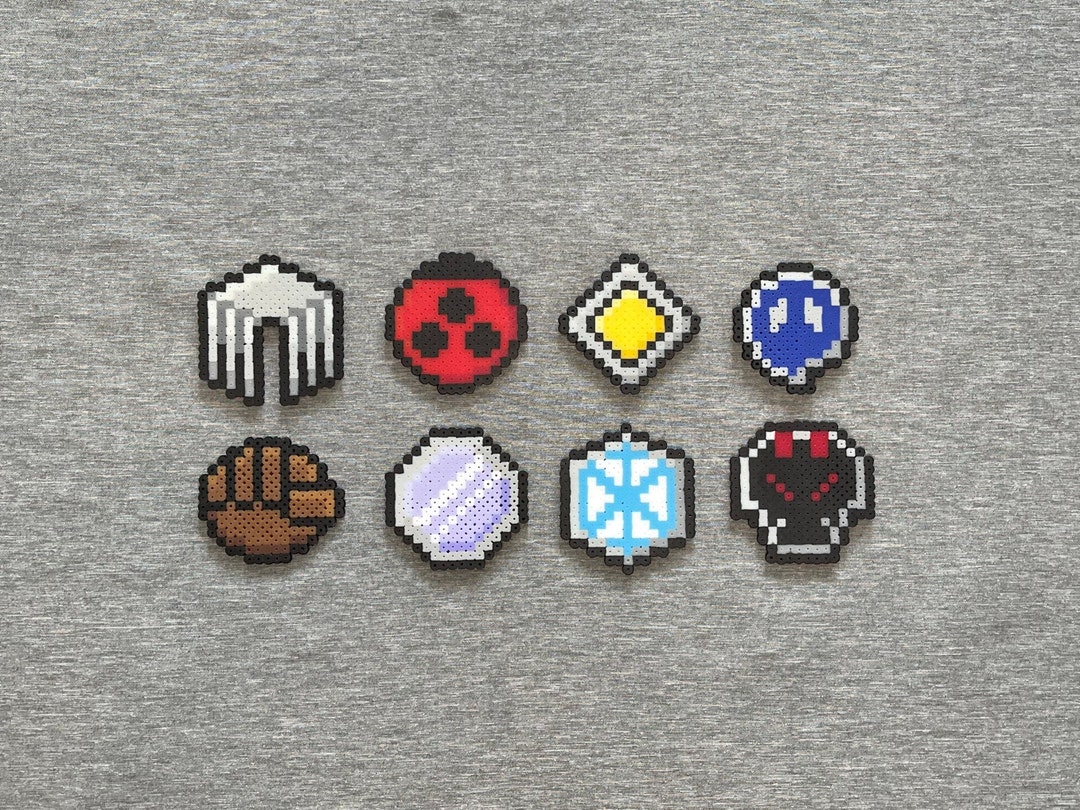 Johto Gym Badges Johto League Pokemon Badge Pins - Etsy