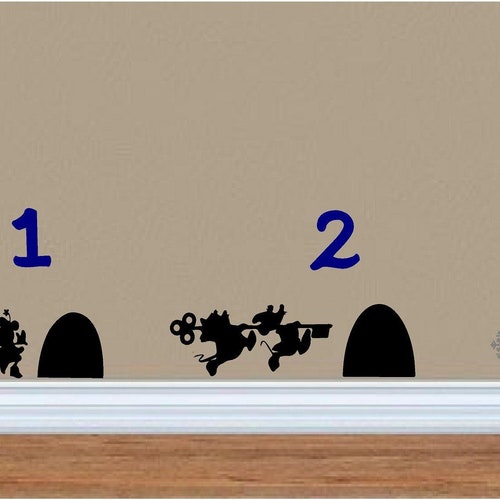 Mickey Mouse Hole Wall Decal /vinyl Decal/kids Room/ - Etsy