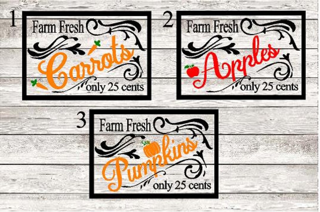 Farm Fresh Decals- Choose Your Design, Farm Decal, Farm Fresh Decal ...