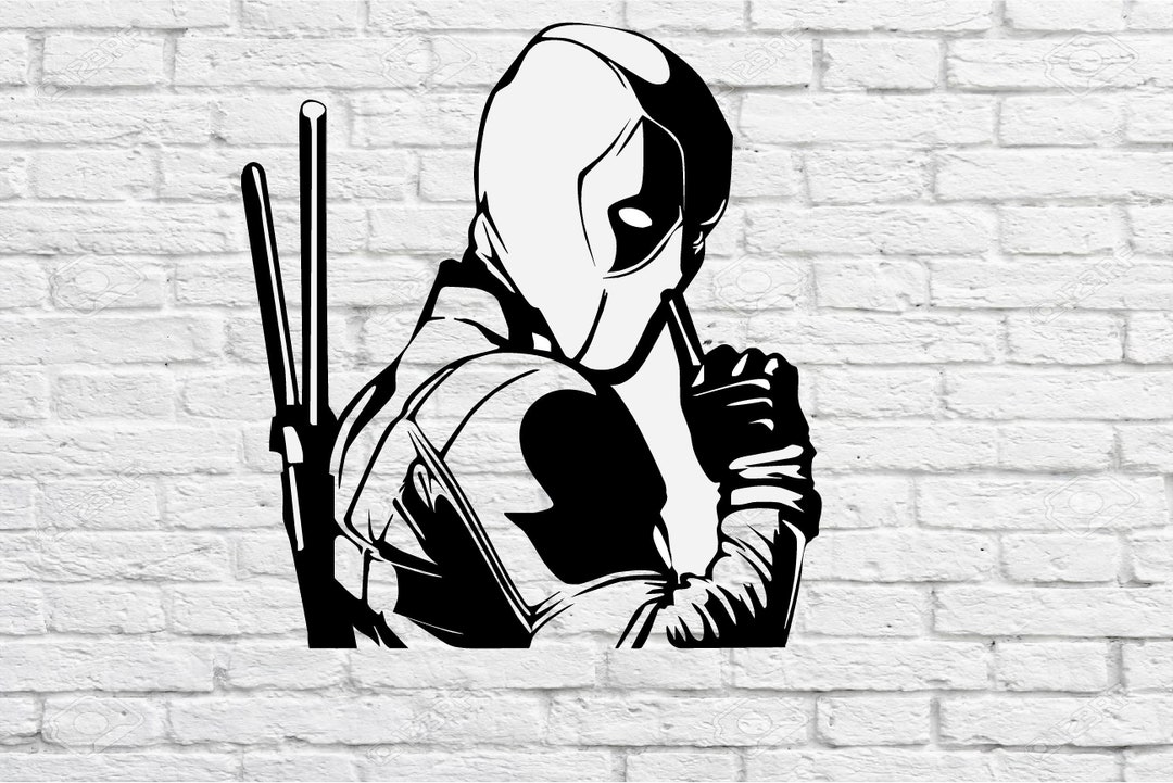 Deadpool- SHHHH Decal /vinyl Decal/kids Room/ Yeti Decal/ Glass Block ...