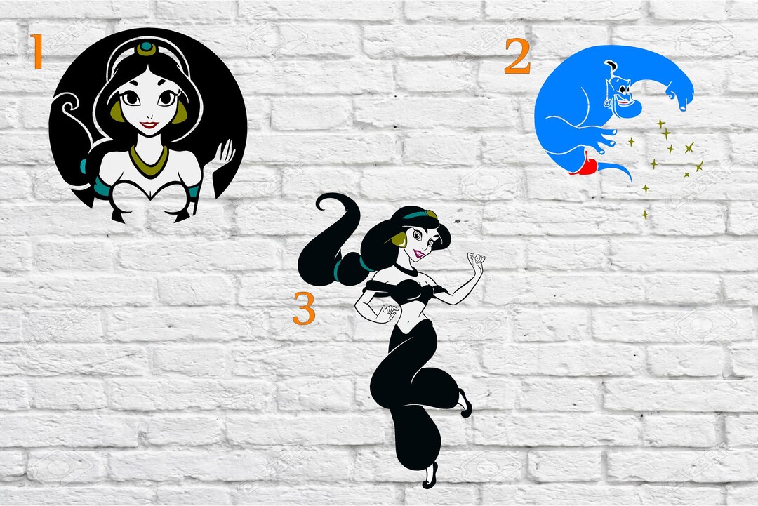 Aladdin Decals # 2/vinyl Decal/kids Room/ Yeti Decal/ Glass Block Decal ...